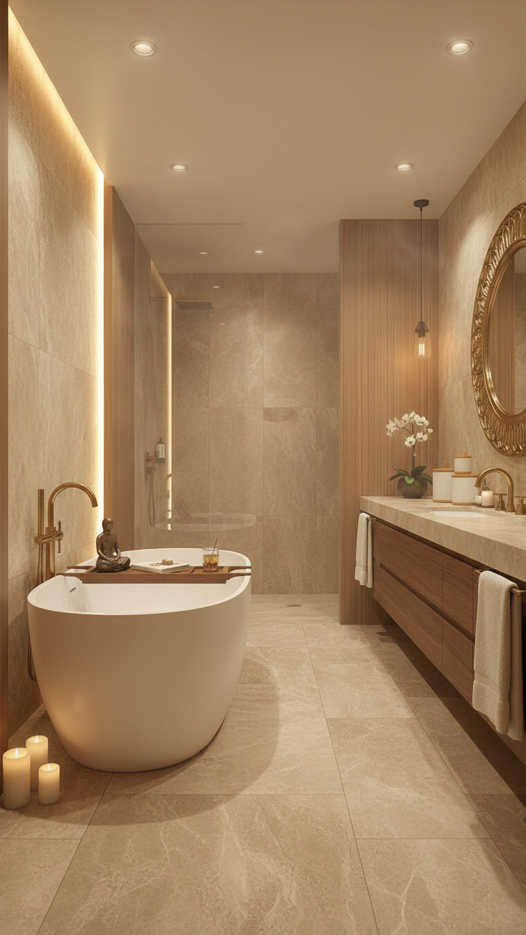 Relaxed Spa Bathroom Design Ideas As Home Wellness Sanctuary
