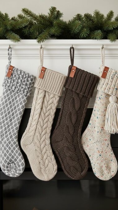 27 Creative Christmas Stocking Ideas to Brighten Your Holiday Mantel