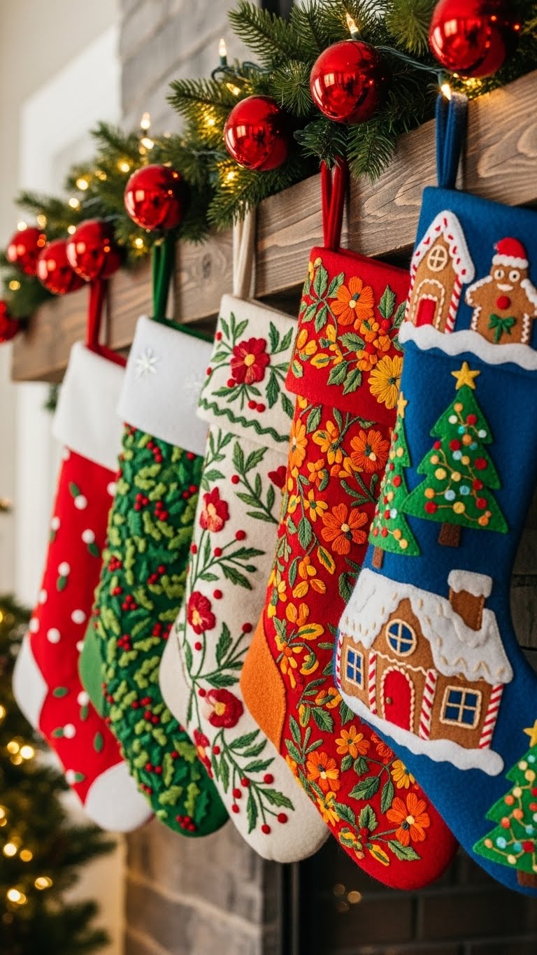 27 Creative Christmas Stocking Ideas to Brighten Your Holiday Mantel