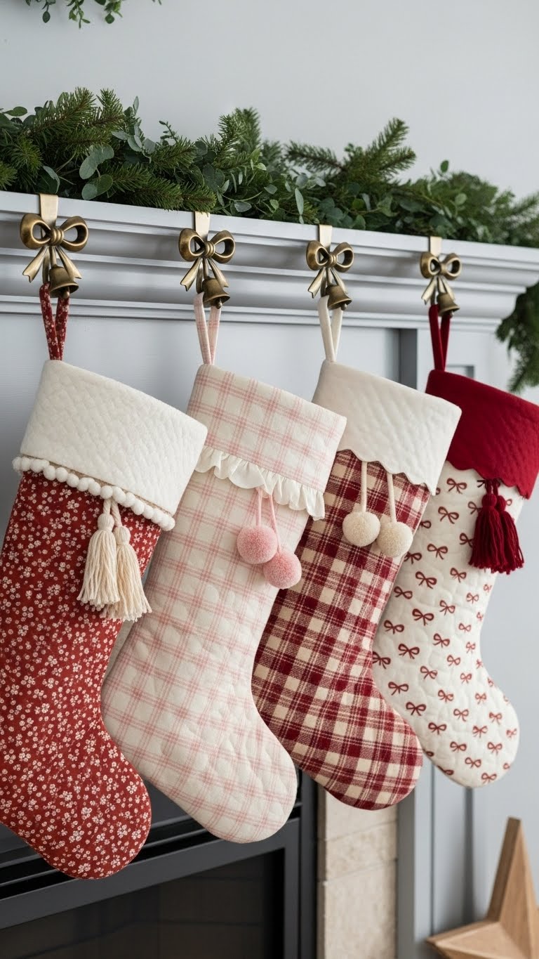 27 Creative Christmas Stocking Ideas to Brighten Your Holiday Mantel