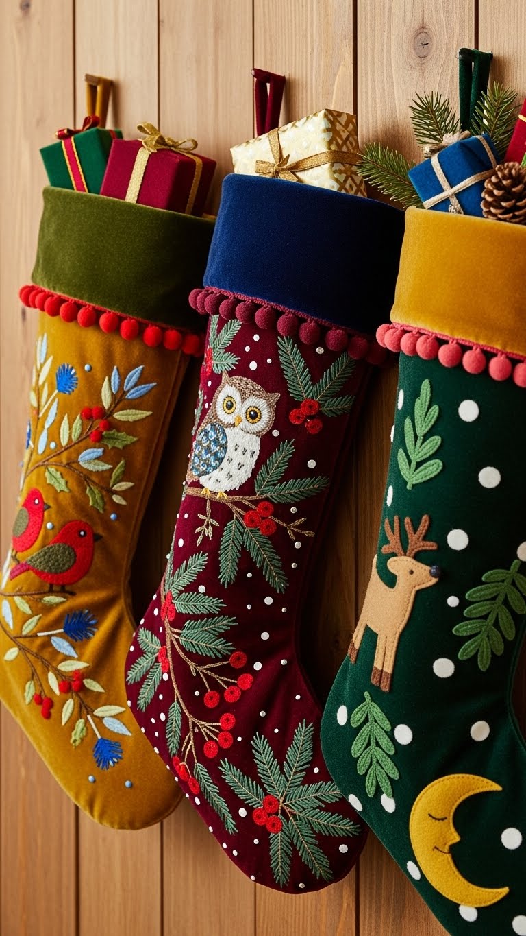 27 Creative Christmas Stocking Ideas to Brighten Your Holiday Mantel