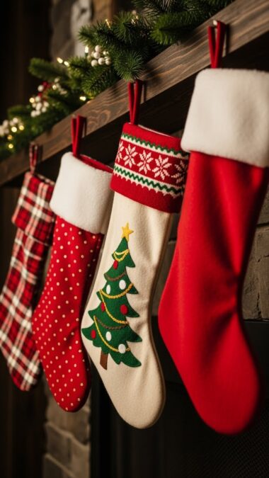 27 Creative Christmas Stocking Ideas to Brighten Your Holiday Mantel
