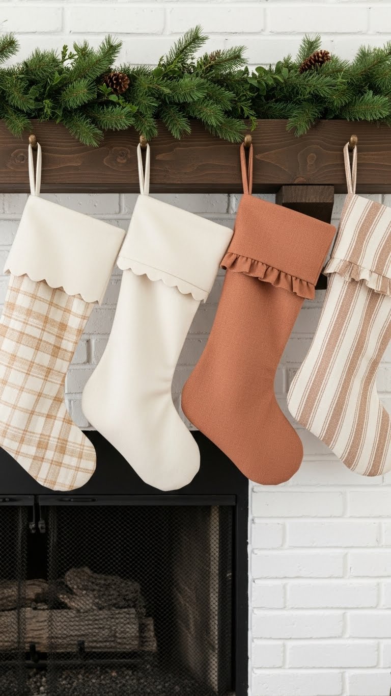 27 Creative Christmas Stocking Ideas to Brighten Your Holiday Mantel