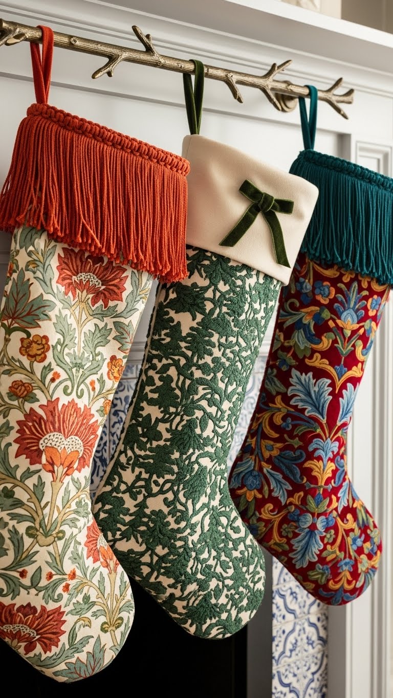 27 Creative Christmas Stocking Ideas to Brighten Your Holiday Mantel