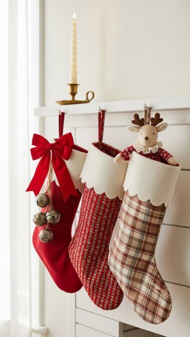 27 Creative Christmas Stocking Ideas to Brighten Your Holiday Mantel