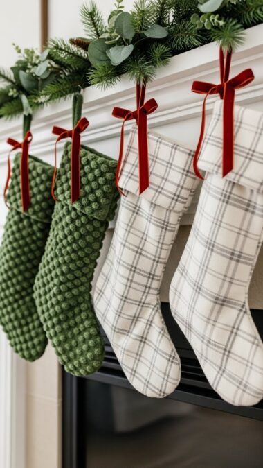 27 Creative Christmas Stocking Ideas to Brighten Your Holiday Mantel