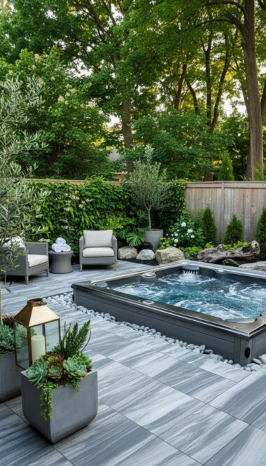 43 Outdoor Jacuzzi Ideas for a Private Garden Oasis
