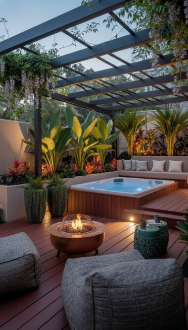 43 Outdoor Jacuzzi Ideas for a Private Garden Oasis