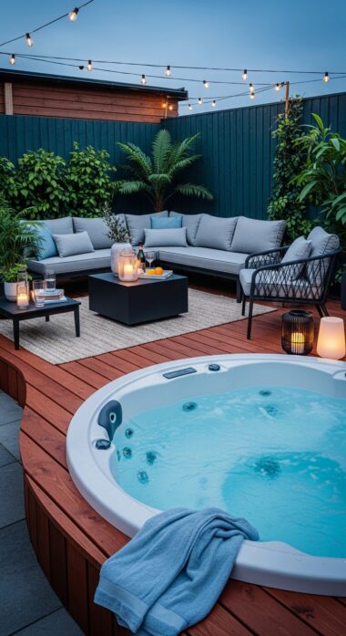 43 Outdoor Jacuzzi Ideas for a Private Garden Oasis