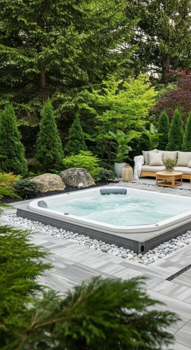 43 Outdoor Jacuzzi Ideas for a Private Garden Oasis