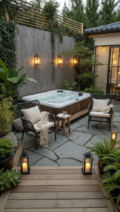 43 Outdoor Jacuzzi Ideas for a Private Garden Oasis