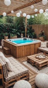 43 Outdoor Jacuzzi Ideas for a Private Garden Oasis